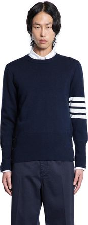 Thom Browne Milano Stitch 4-Bar Sweater