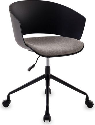 IDIMEX Chaise de bureau pivotante dagma, en plastique - Noir