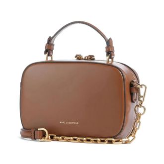 Karl Lagerfeld Femme, Sacs, Brun, Taille: ONE Size Cross X Small Rafia