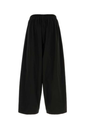 Balenciaga Mens Black Tech Fabric Balenciaga X Automobili Lamborghini Wide-Leg Pant Pantaloni