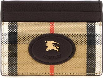 Burberry Femme, Accessoires, Multicolore, Taille: ONE Size Porte-cartes en toile imprim&eacute;e