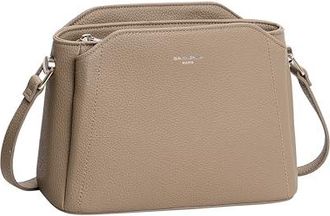 David Jones Sac bandouli&egrave;re Femme - Pochette port&eacute; &eacute;paules - Sacoche Similicuir - Taille Moyenne - Ville Travail Voyage Chic Classique (GRAVEL)