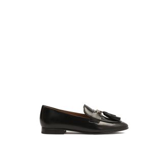 Kazar Flache Slip-On Halbschuhe mit Holzpantoffeln - - Shoes - Damen - Schwarzk - 39 1/2 EU