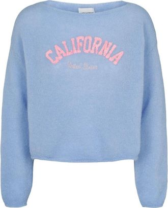 Americandreams Americandreams, Femme, Pulls, Bleu, Taille: 42/44 FR Molly Cropped