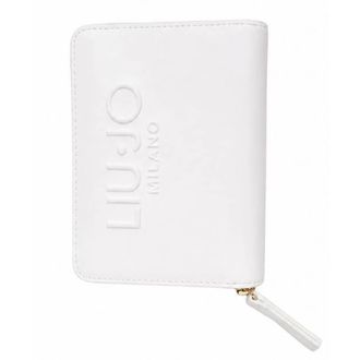 Liu Jo Femme, Accessoires, Beige, Taille: ONE Size Portefeuille compact zipp&eacute; avec logo en relief