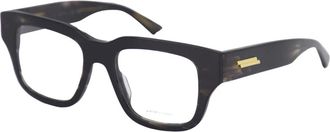 Bottega Veneta unisex, Accessoires, Noir, Taille: 50 MM Lunettes Optiques Rectangulaires Oversize