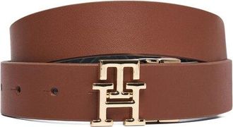 Tommy Hilfiger G&uuml;rtel Th Logo 3.0 Mono Rev AW0AW19140 Braun