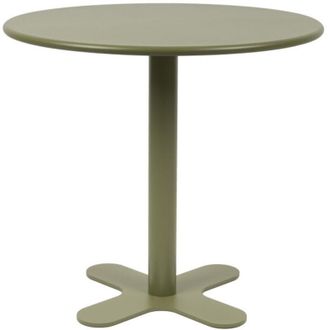 Bo&icirc;te &agrave; Design Table de jardin, Table de bistrot design 80 cm SANJAY Vert en Metal, BOITE A DESIGN