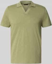 Mc Neal Slim Fit Poloshirt mit V-Ausschnitt