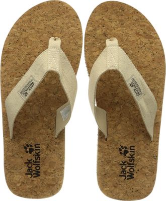 Jack Wolfskin Damen Ecostride 2 Slipper W Sandale, Natural/Cork, 35.5 EU
