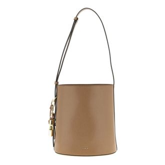 Furla Femme, Sacs, Beige, Taille: ONE Size Small Roxie Bucket Bag