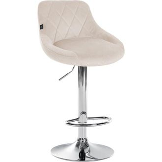 Clp Tabouret du bar lazio velours crema, chrom