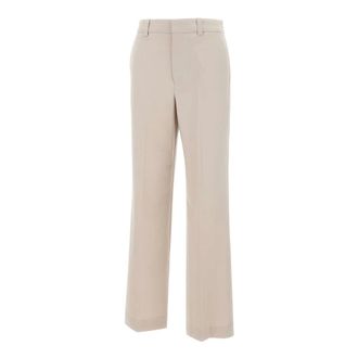 Victoria Beckham Femme, Pantalons, Beige, Taille: 36 FR Pantalon Tailleur Jambe Droite