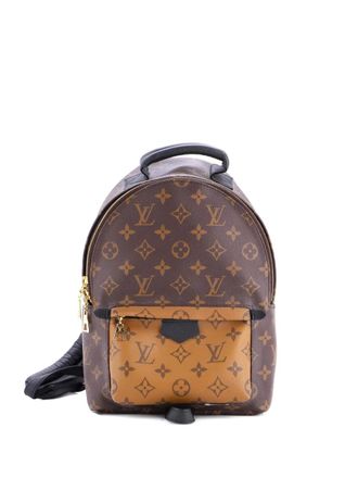 Louis Vuitton sac &agrave; dos Palm Springs Reverse en toile monogramm&eacute;e PM - Marron
