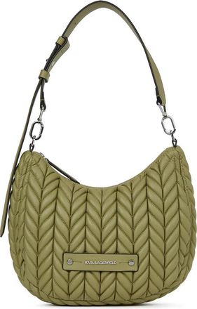 Karl Lagerfeld Hobo Bags - K/Weave Kleine Hobo-Tasche - Gr. unisize - in Grün - für Damen