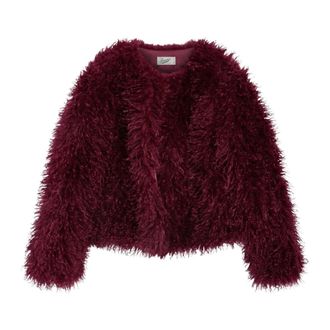 Pence 1979 Pence 1979 - Manteau court &agrave; col rond - Femme - Vestes - Rouge - Taille: 36 FR