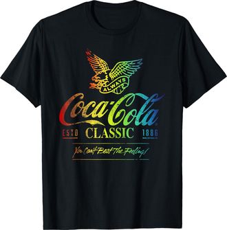 Coca Cola Ware Always Coca Cola Classic Pride im Regenbogen-Retrodruck T-Shirt