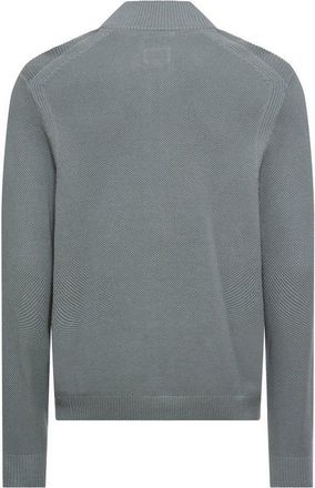 Camel Active Strickjacke mit Rei&szlig;verschluss und Stehkragen