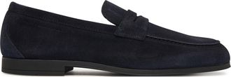 Tommy Hilfiger Slipper Tommy Hilfiger Flexible Slim Suede Loafer FM0FM05745 Blau