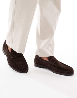 schuh Ryle - Mocassins en daim - Chocolat-Brown