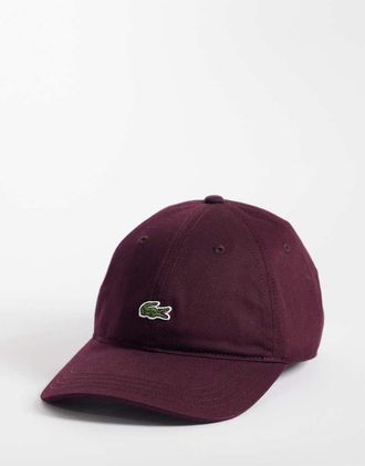 Lacoste Essential Logo-Cap in Burgunderrot