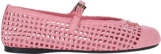 Prada Logo Mesh Ballet Flats