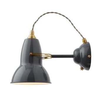 Anglepoise Applique 1227 - Gris - Laiton - Designer George Carwardine