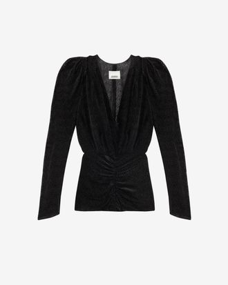 Isabel Marant Blouse Marlin - Femme - Noir - Taille38 - Isabel Marant