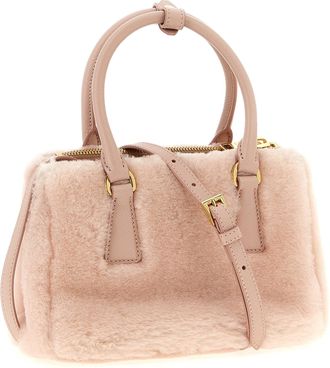 Prada Womens Multicolor Lamb Leather Handbag Bag
