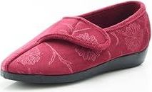 Damart Chaussons à Scratch Femme Rouge Taille 38