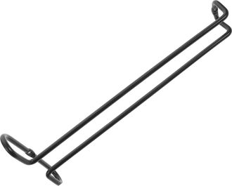 BESPORTBLE Schwarzes Weinregal aus Robustem Eisen Stilvoller Glasst&auml;nder zum Aufh&auml;ngen von Weingl&auml;sern Platzsparendes Stielglashalter f&uuml;r Bar K&uuml;che Party und Sch