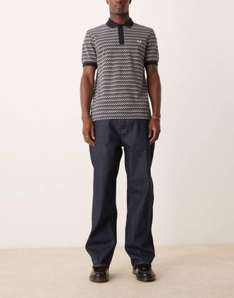 Abercrombie & Fitch Jean droit ample - Bleu fonc&eacute; d&eacute;lav&eacute;