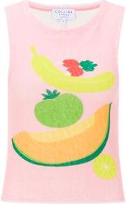 Collina Strada Top &agrave; imprim&eacute; en tissu &eacute;ponge