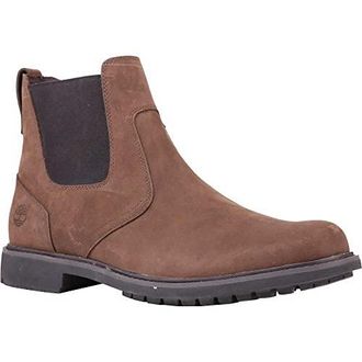 Timberland Stormbucks Pull-on, Bottes Chelsea Homme, Marron (Burnished Dark Brown Oiled), 45 EU