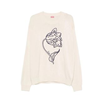 Kenzo Tulip Sweater - - Knitwear - Herren - Wei&szlig; - S