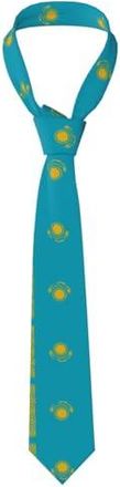 Generic Cravate Drapeau Du Kazakhstan Classique Cravates Confortable Cravate DAffaires Pour Accessoires Travail Remise De Dipl&ocirc;me