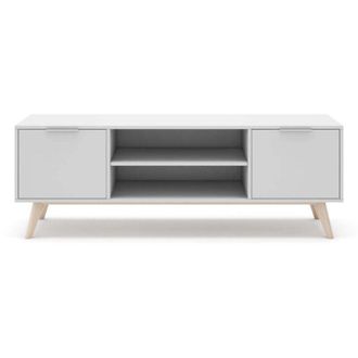 Calicosy Meuble TV 2 Portes 2 Niches L140 cm - Campus