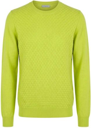 Malo Rundhals-Pullover - - Knitwear - Herren - Gr&uuml;n - 2XL