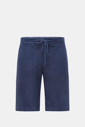 04651/ Herren - Leinen-Bermudas Linen Bermuda dunkelblau