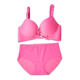 Generic Ensemble de sous-v&ecirc;tements Soutien-gorge rouge Bretelles brillantes Dos Trois de boucles Bretelles &agrave; double &eacute;paule amovibles avec fines bretelles &eacute;pai