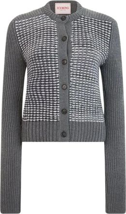 Iceberg Gilet en maille - Femme - Pulls - Gris - Taille: 40 FR