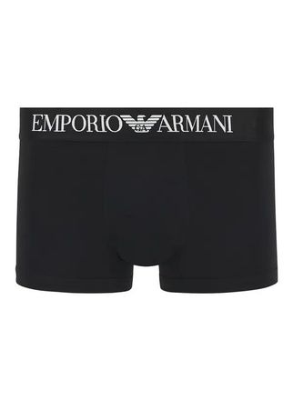 Emporio Armani Herren Unterw&auml;sche schwarz Baumwolle unifarben