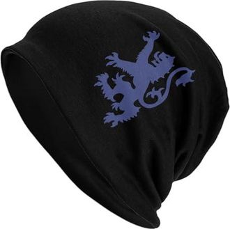 Generic Homme Femme Bonnet &Agrave; Revers Lion Rampant &Eacute;cosse Bonnet dhiver Doux Hiver Chapeaux Chaud Bonnets Tricot&eacute; pour Quotidien Hiver Ski