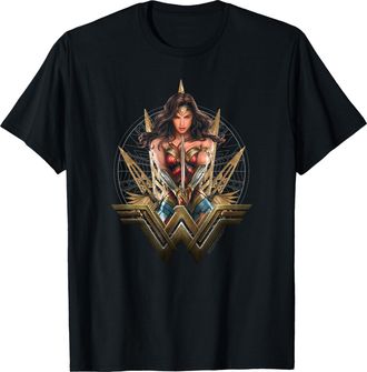 DC Comics Wonder Woman Movie T-Shirt, Unisex-Erwachsene, Schwarz, S, Klassisch, Kurzarm, Crew-Ausschnitt