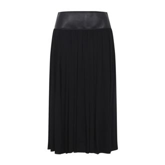 Alaia Femme, Jupes, Noir, Taille: 38 FR Belt Midi Skirt