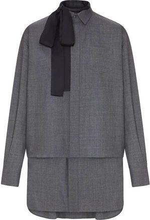 sacai Maxikleid - Grau