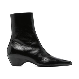 Khaite Schwarze Stiefel Spitz Zulaufend - - Shoes - Damen - Schwarzk - 36 EU