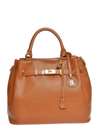 Anna Luchini Braun Rindsledertasche
