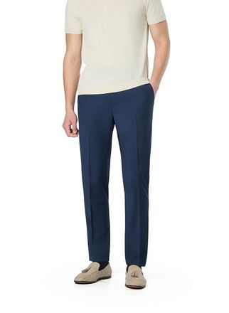 Daniel Hechter Herren Hose blau meliert