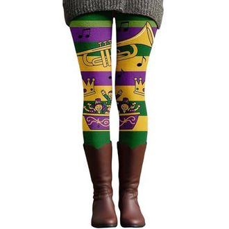 Generic Legging pour femme - Coupe ajust&eacute;e - Tendance - Imprim&eacute; dHalloween - Legging de sport - Yoga - En tricot - Chaud, Rose, XL